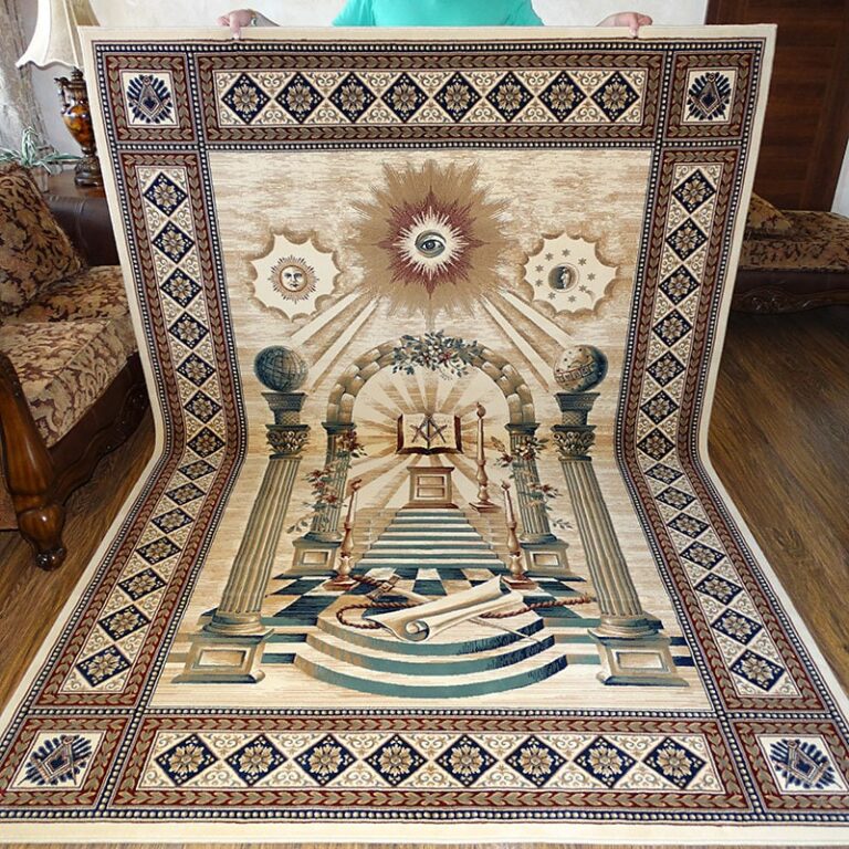 UNIQABLE, Masonic Area RUG Carpet Apron Lodge Bible Freemasonry Mason ...