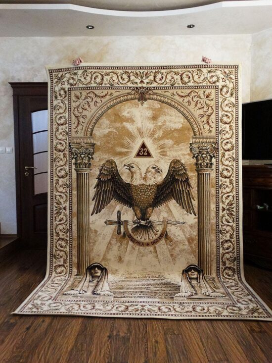 UNIQABLE, Custom Scottish Rite Masonic 32nd Degree Freemason Area Rug ...