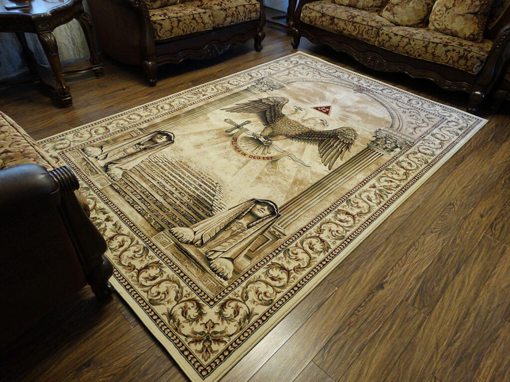 UNIQABLE, Custom Scottish Rite Masonic 32nd Degree Freemason Area Rug ...