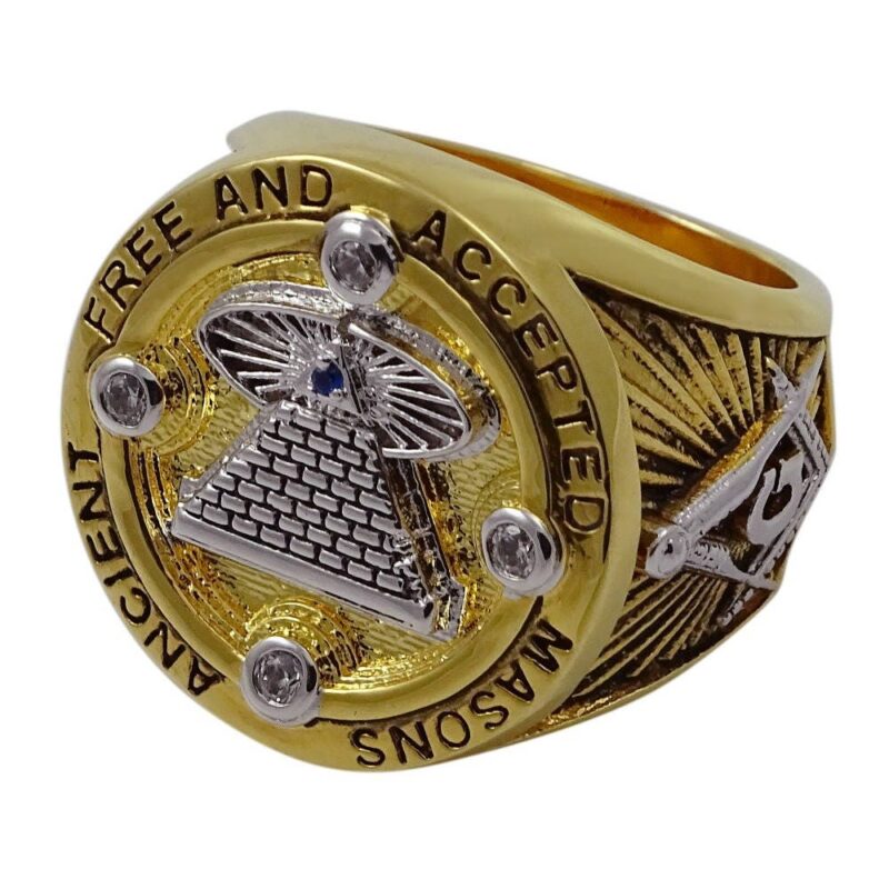 UNIQABLE, Handcrafted Masonic Ancient Mason All Seeing Eye Pyramid Ring ...