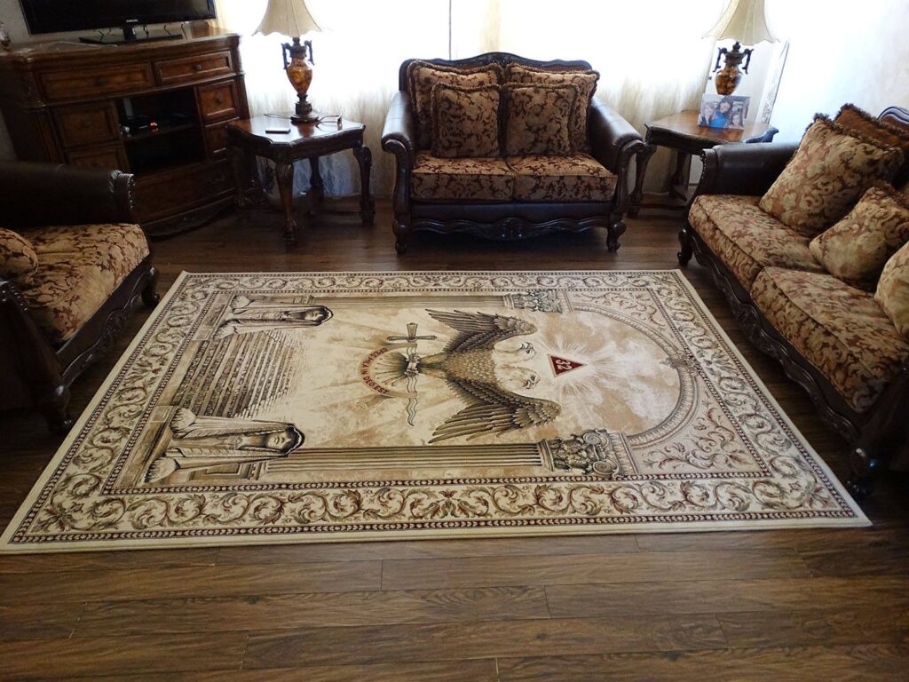 UNIQABLE, Custom Scottish Rite Masonic 32nd Degree Freemason Area Rug ...