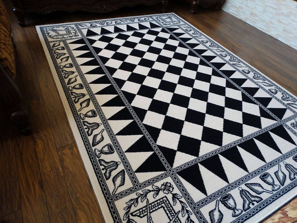 Masonic Custom Australian Wool Area Rug Carpet 6'x9' Ring Apron ...
