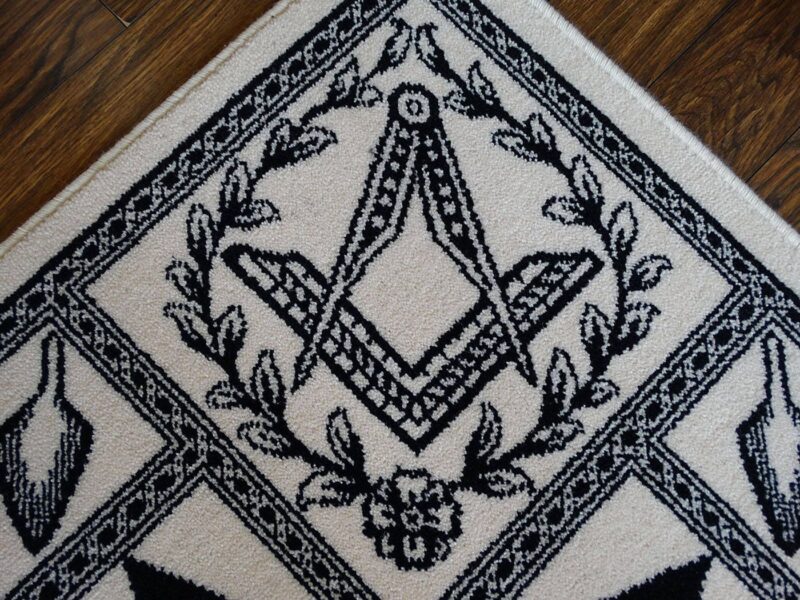 Masonic Custom Australian Wool Area Rug Carpet 6'x9' Ring Apron ...