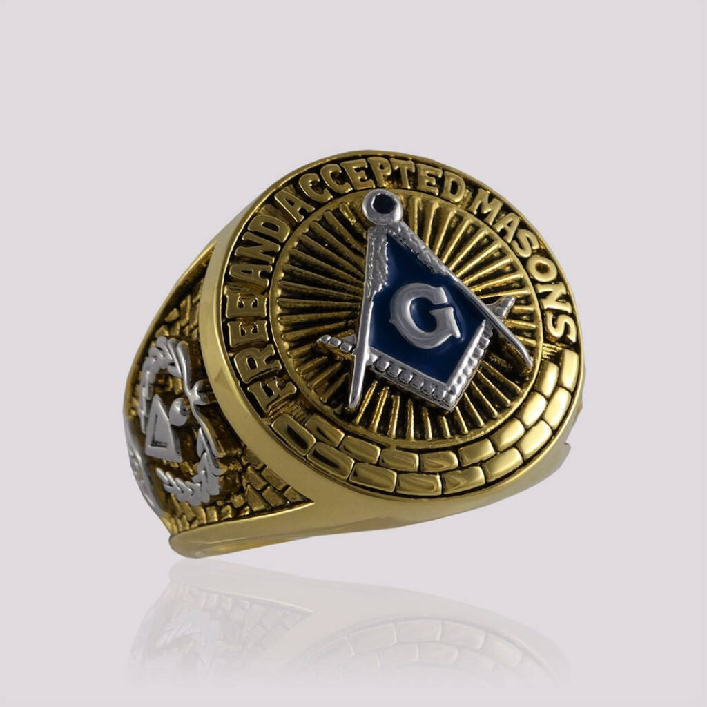 UNIQABLE, Handcrafted Square and Compass Masonic Blue Stone Free and ...