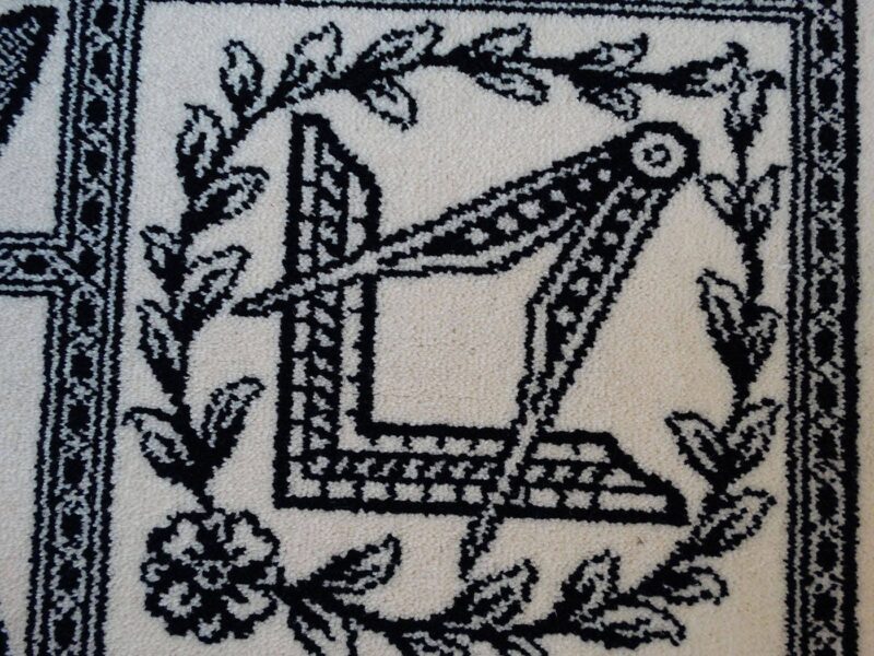 Masonic Custom Australian Wool Area Rug Carpet 6'x9' Ring Apron ...