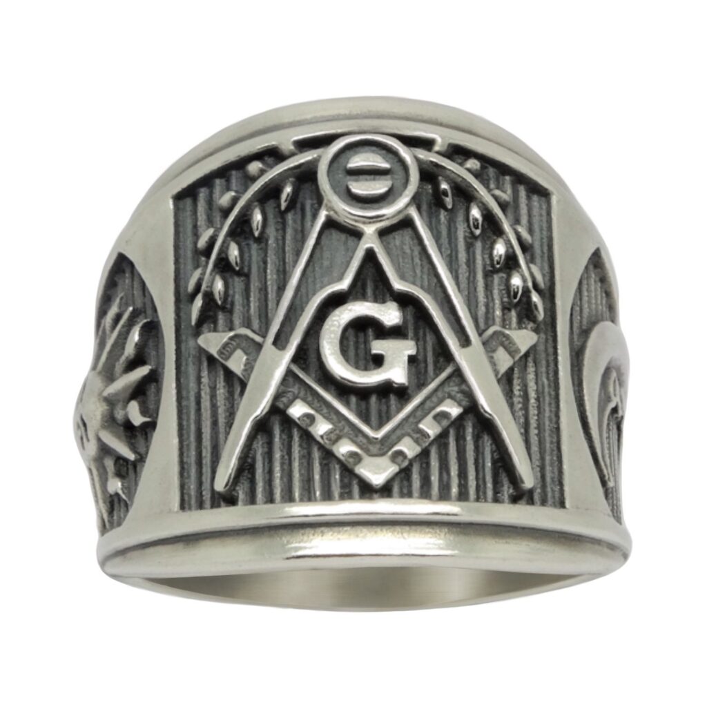 UNIQABLE, Beautiful Masonic Sterling Silver 925 Square & Compass 18K ...