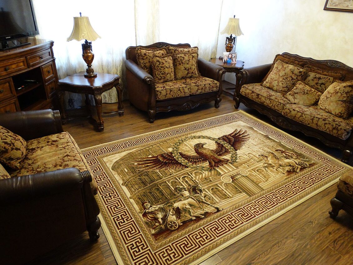 Roman Empire S.P.Q.R Eagle Area Rug Flag Ring Rome Legion Army Banner ...