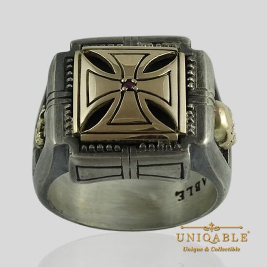 UNIQABLE, Handcrafted Sterling Silver 925 and Solid Yellow Gold 14K ...