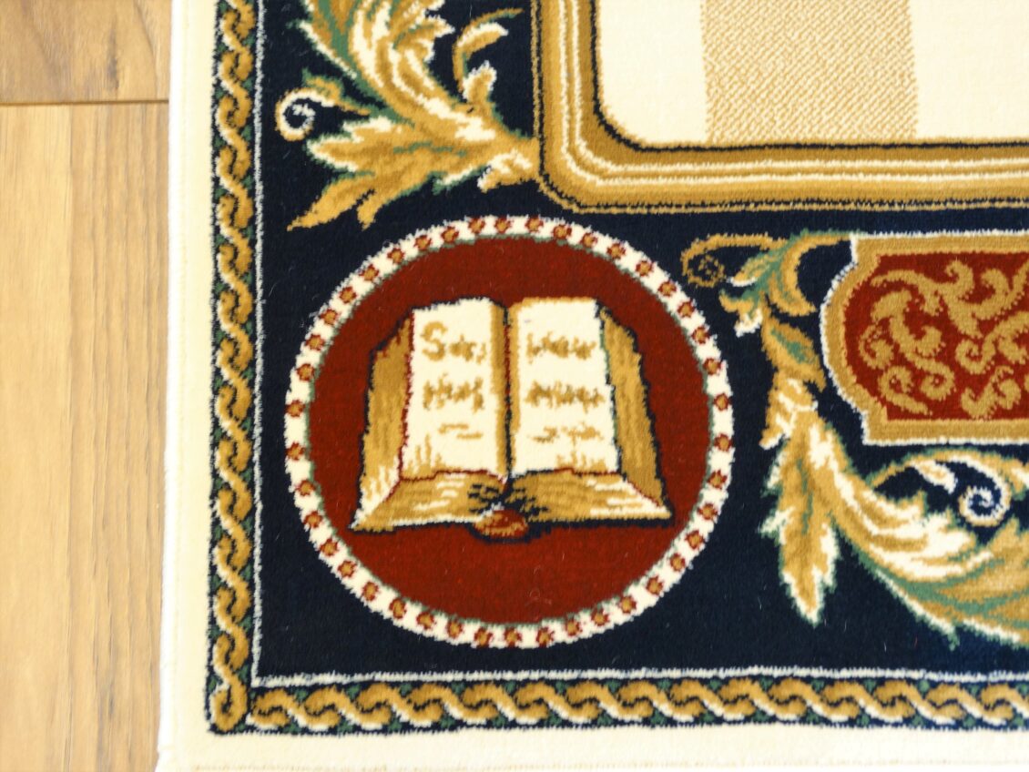 Past Master Masonic Woven Area Rug, Freemason Ring, Square and Compass ...